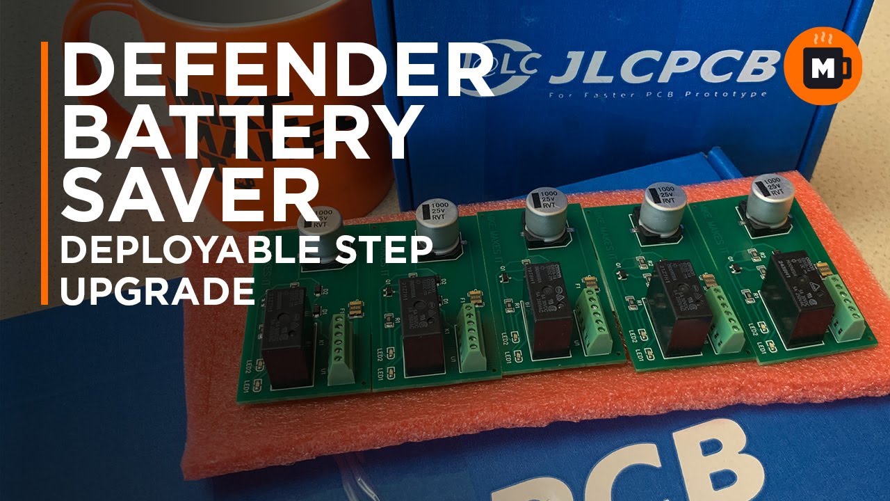 Land Rover Defender TD5 battery saver using Easy EDA and JCLPCB. With a ...
