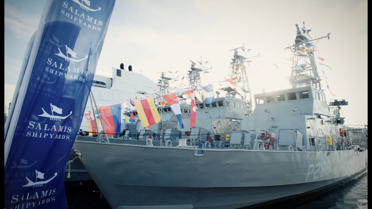 SALAMIS SHIPYARDS - Hellenic Navy Naming Ceremony of 4 Island Class ...