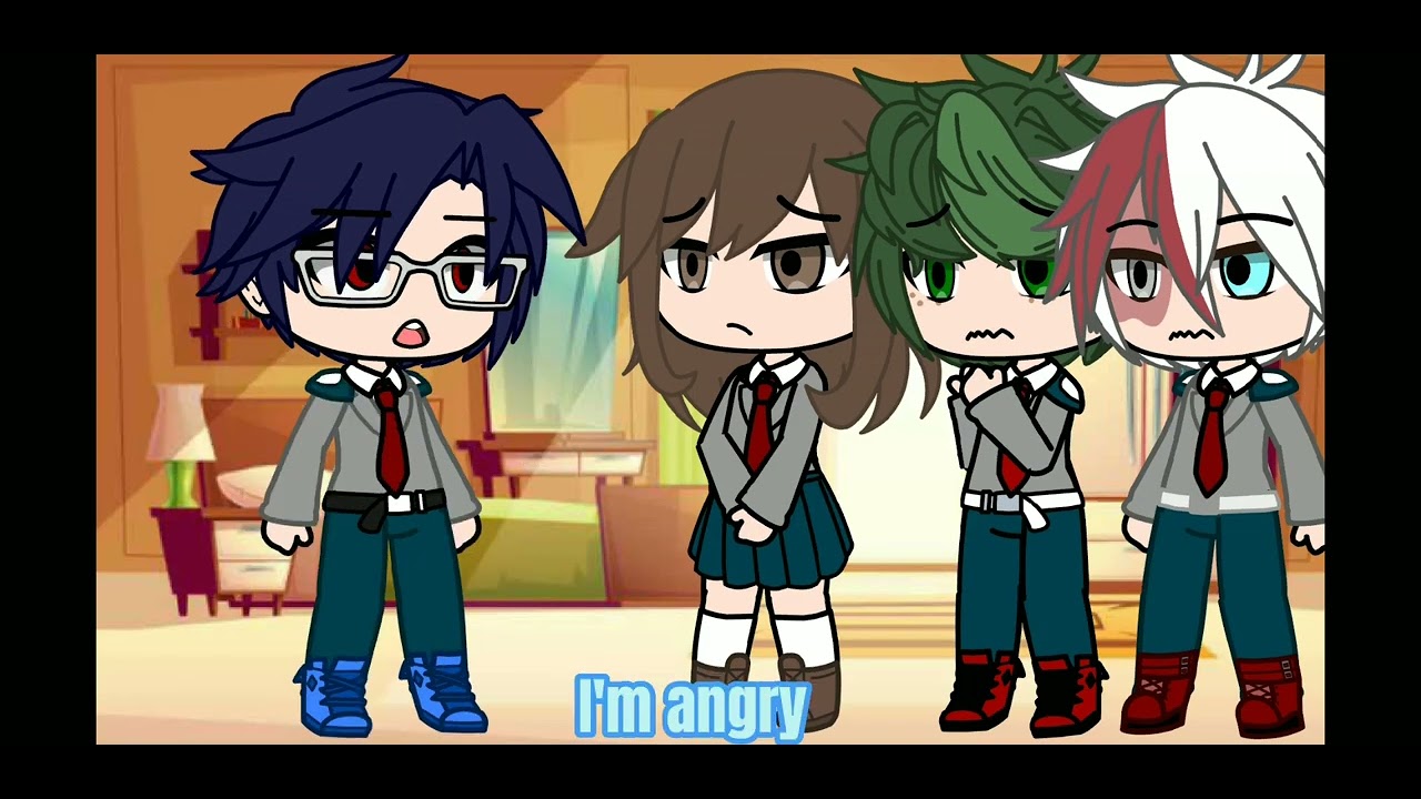 I'm angry /// MHA /// Iida Angst /// Gacha Club /// Todoroki, Deku ...