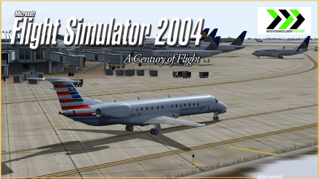 FS2004 POSKY ERJ145 CYYZ to KORD - YouTube
