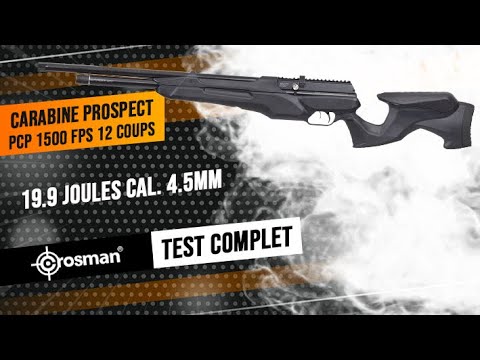 Prospect Crosman : carabine PCP 12 coups, puissance 19.9 joules - YouTube