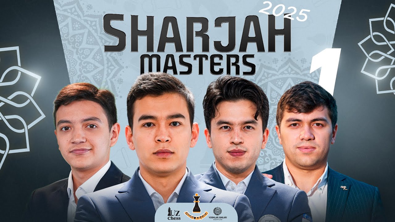 LIVE: Sharjah Masters Chess Championship 2025 | Nodirbek, Madaminov ...