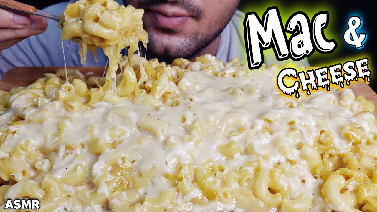 ASMR EATING CHEESE MACARONI | EATING CHESSY MACARONI | ASMR MAC ...