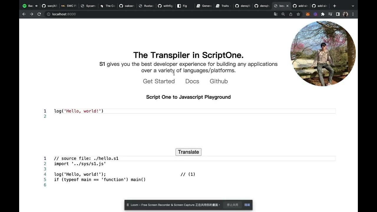 add simple playground via Monaco editor by austin362667 · Pull Request #8 · script one script1 ...