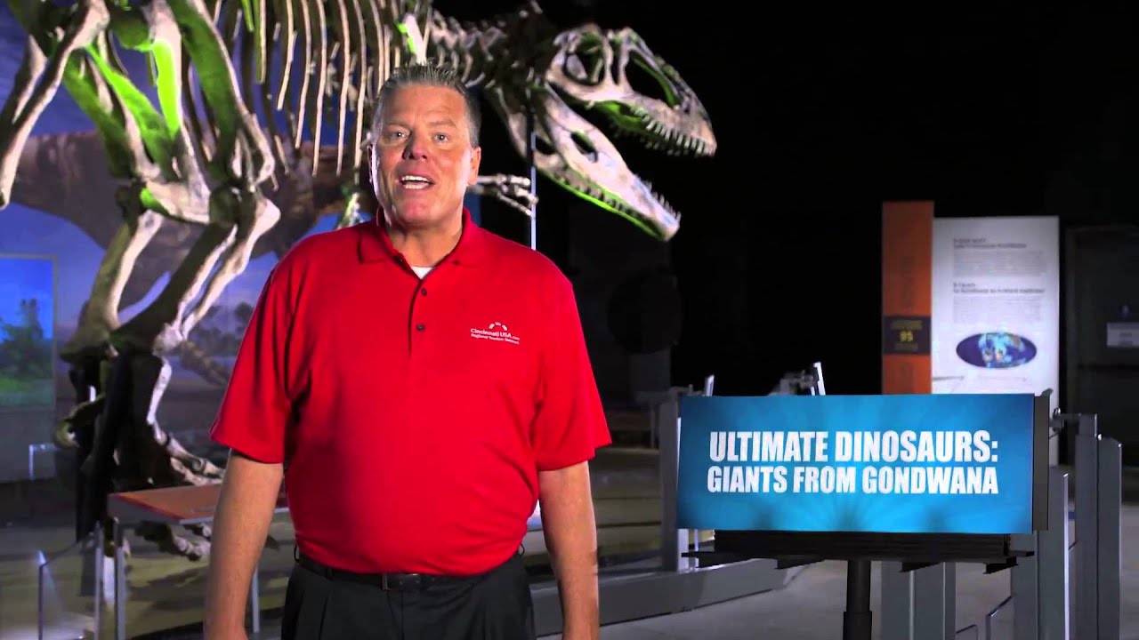 Jim Day visits "Ultimate Dinosaurs" at Cincinnati Museum Center - YouTube