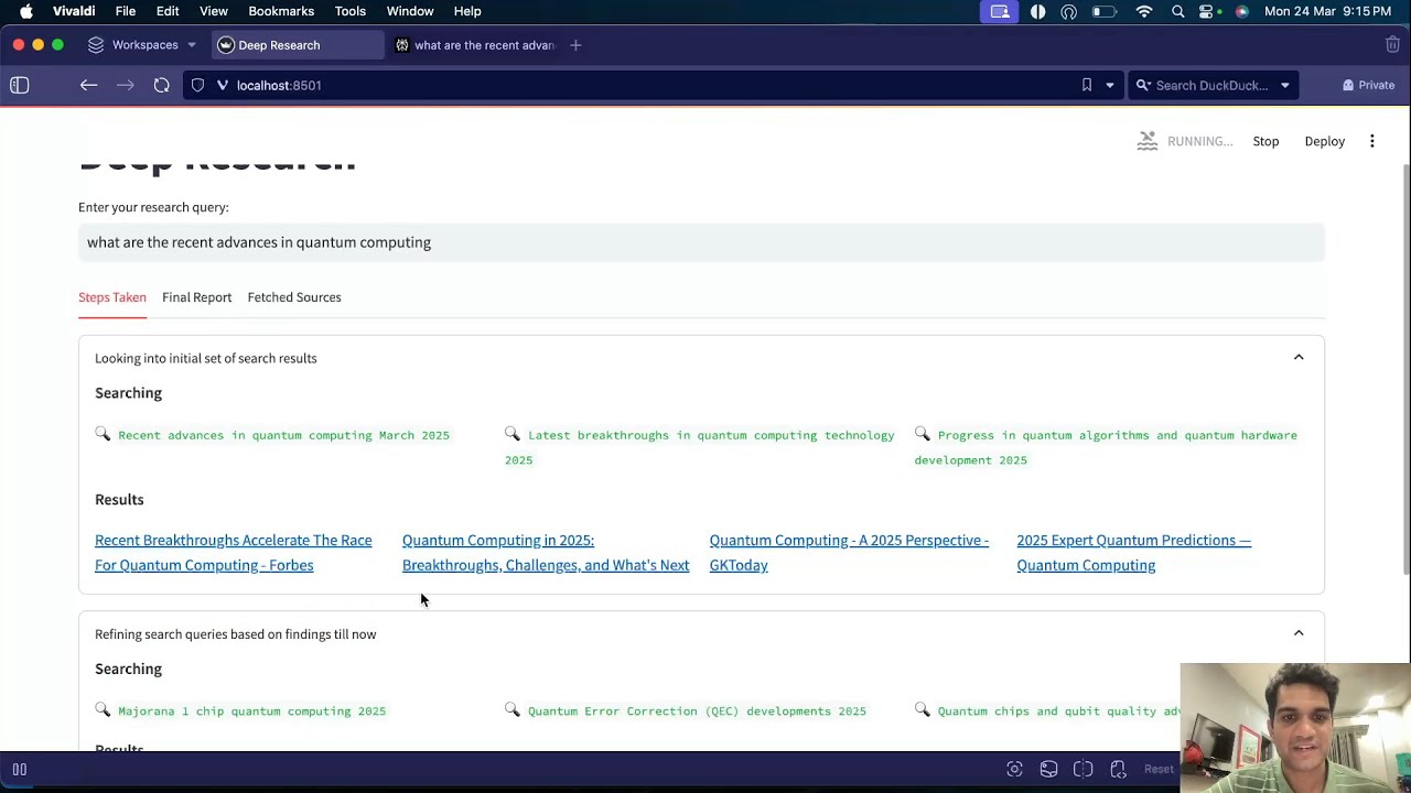 Creating a Perplexity Inspired Deep Research Agent with LangGraph - YouTube