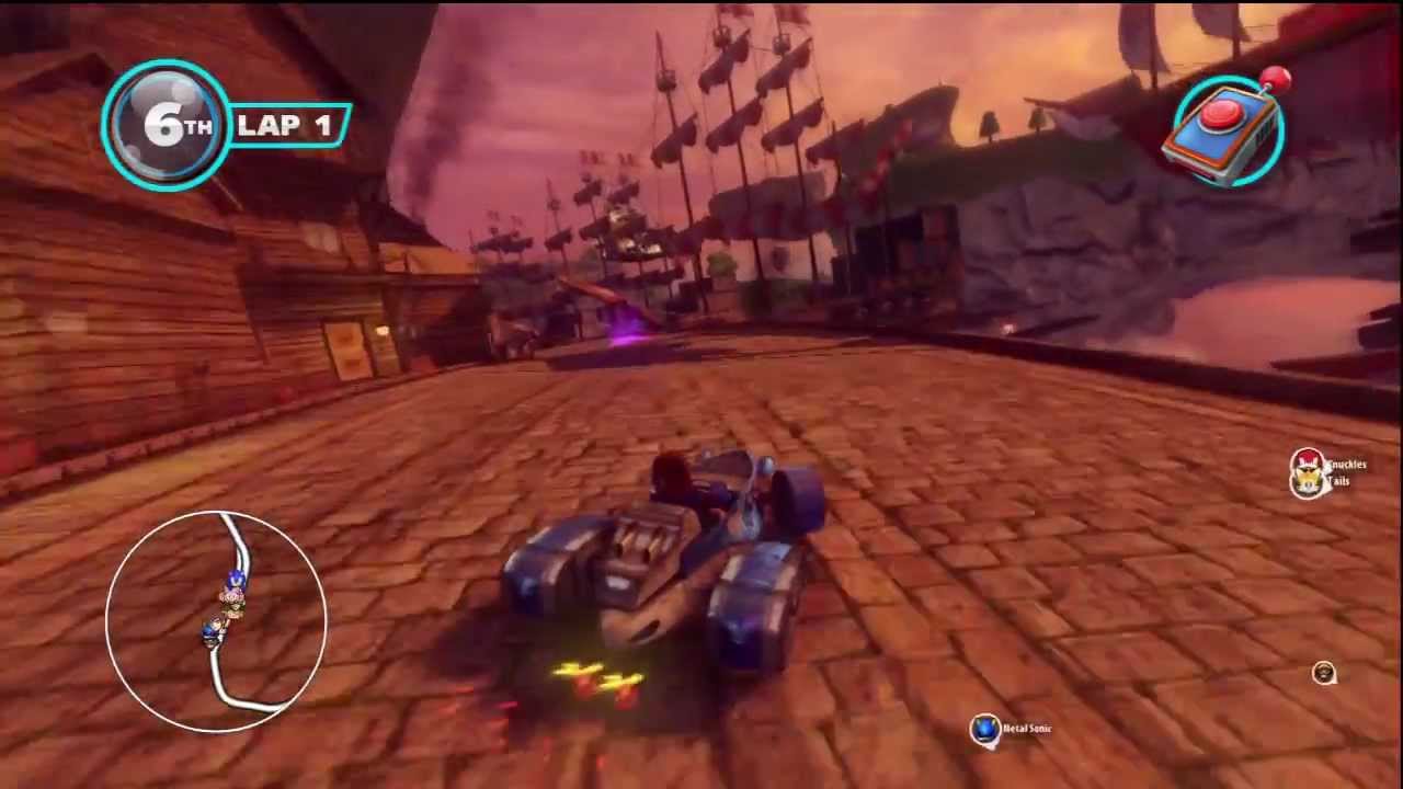 Sonic & Sega All Stars Racing Transformed - Rogue's Landing with Vyse ...