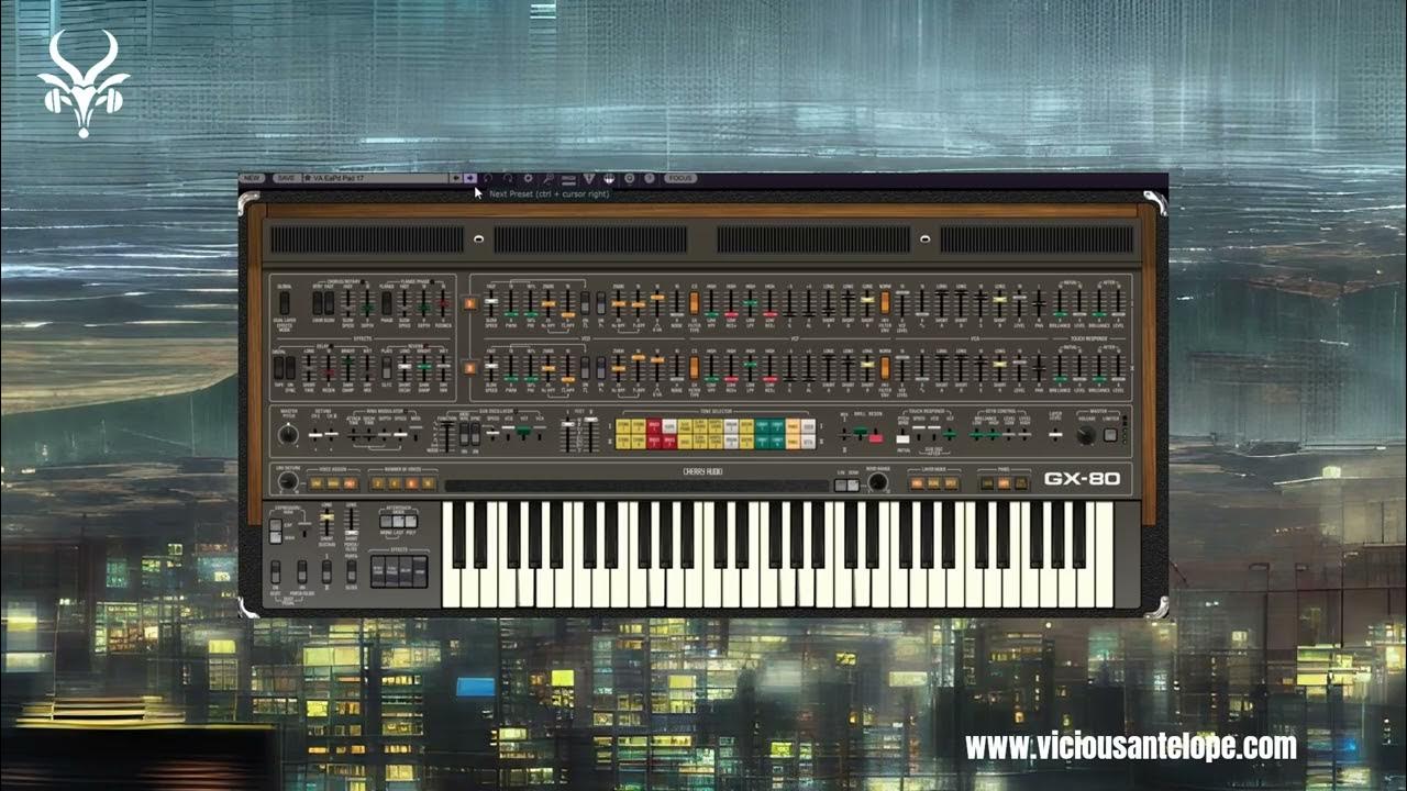 Presets for Cherry Audio GX-80 - Earth Pads Vicious Antelope - Synth Presets walkthrough - YouTube