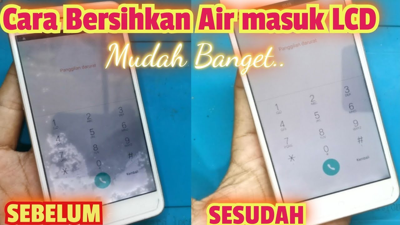 Cara Ngilangin bercak Air Di LCD HP - YouTube