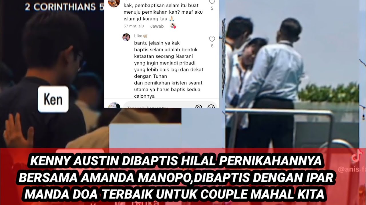 KENNY AUSTIN DIBAPTIS TANDA HILAL PERNIKAHANNYA DENGAN AMANDA MANOPO ...