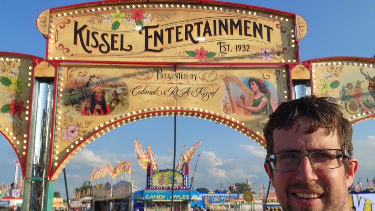 2022 Kentucky State Fair walk-through tour of rides Midway (August 21st ...