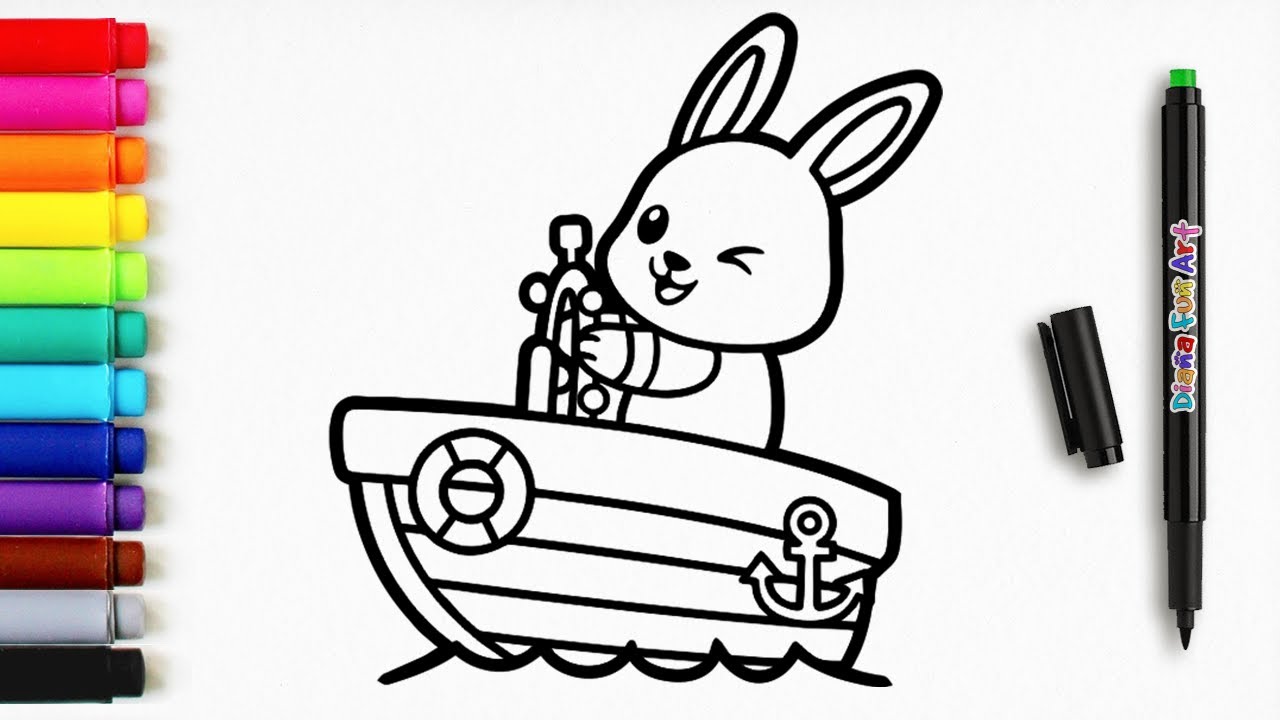 How to Draw so Cute Bunny Rabbit - YouTube