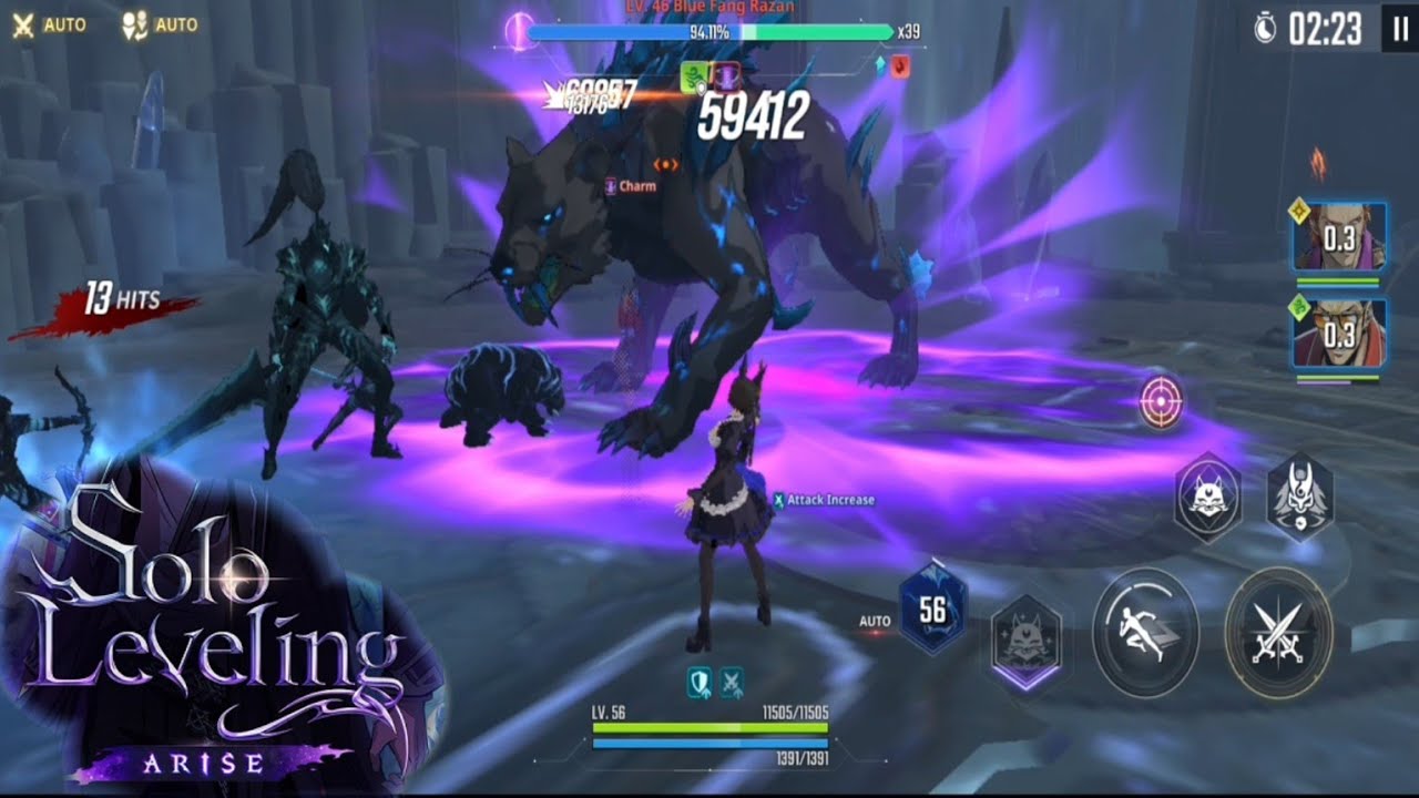 Solo Leveling Arise|| Boss fight Blue Fang Razan - YouTube