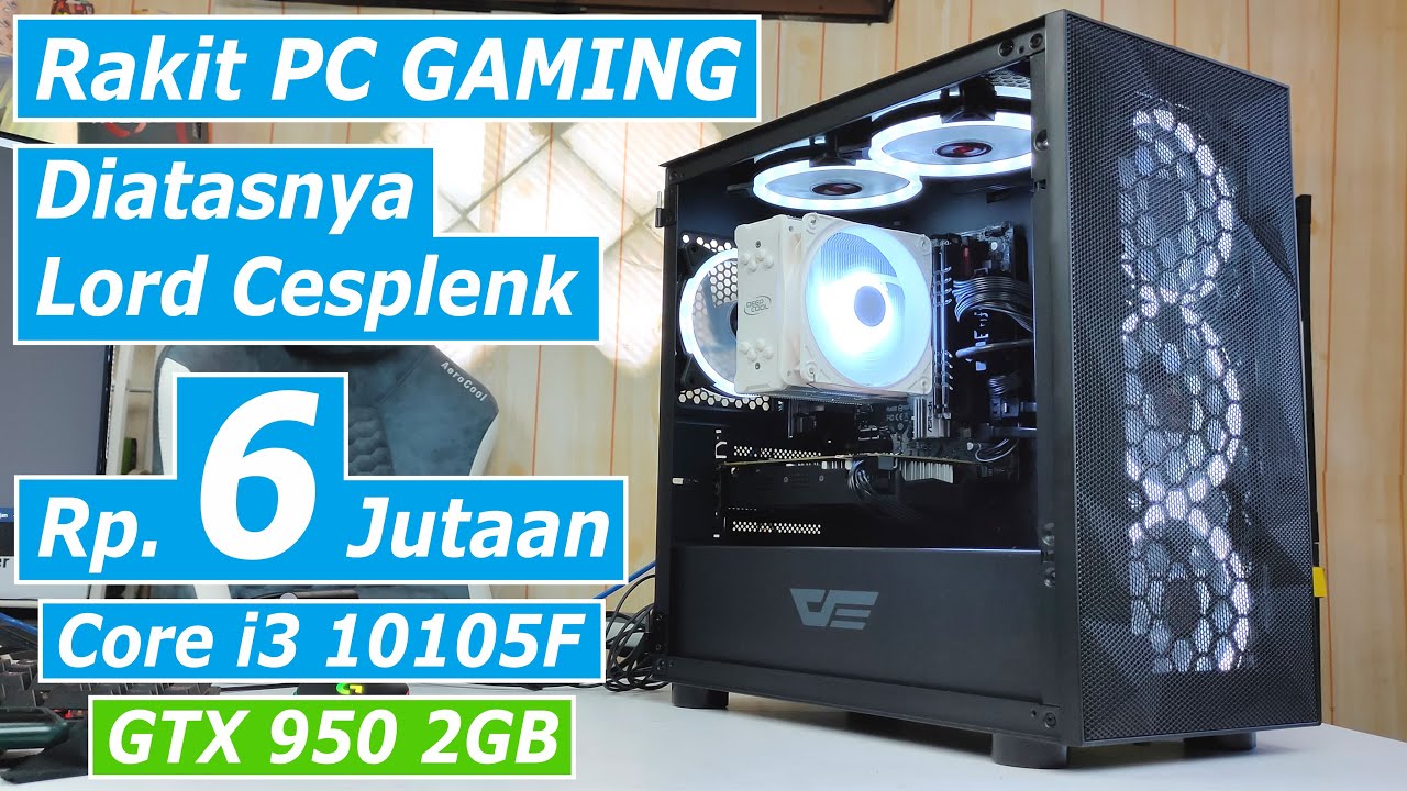 Rakit PC Gaming Hitam Putih 6 Jutaan Recommend With Core i3 10105F ...