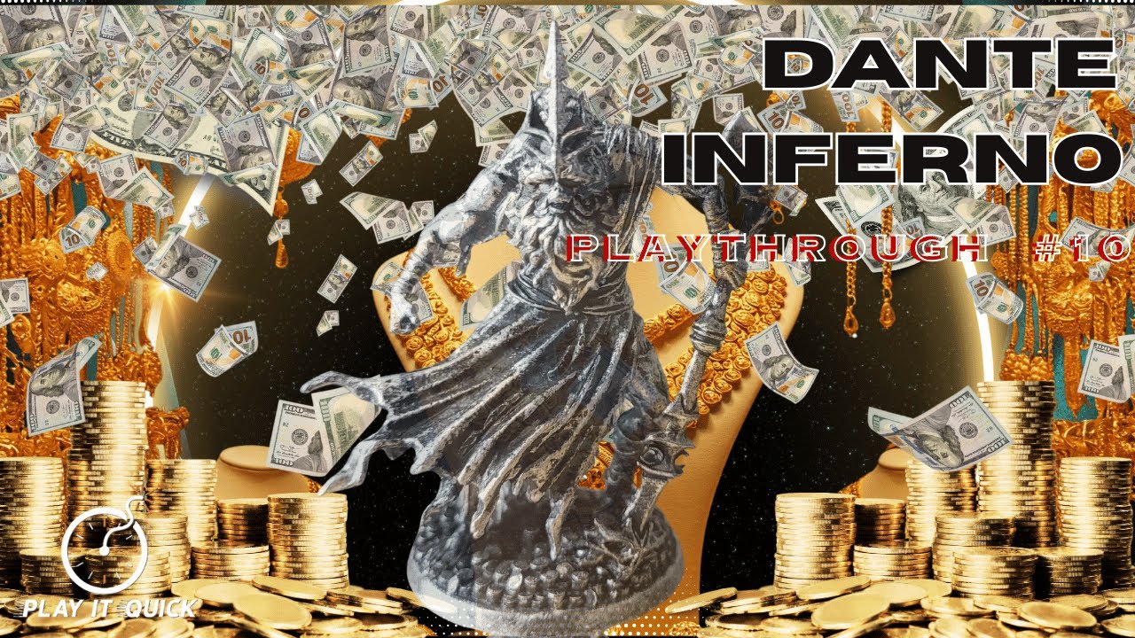 Dante's Inferno Board Game Playthrough | Circle IV - Greed | Plutus ...