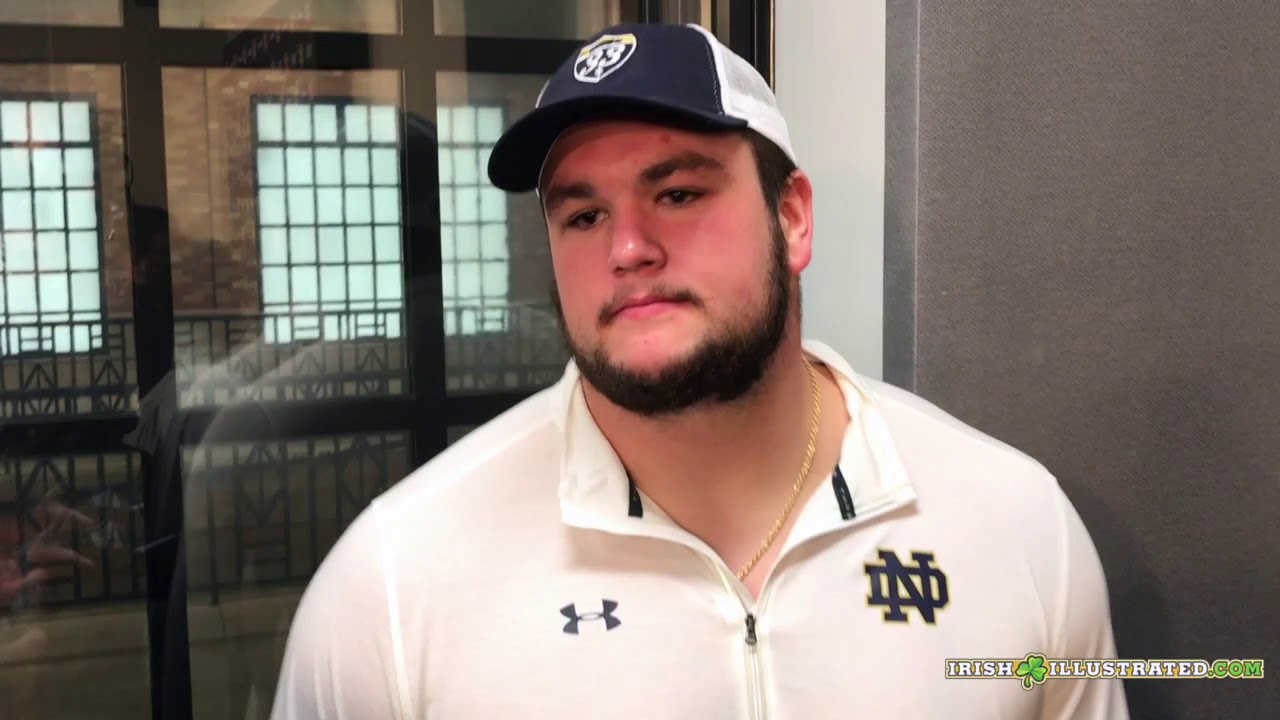 Quenton Nelson on blocking for Josh Adams - YouTube
