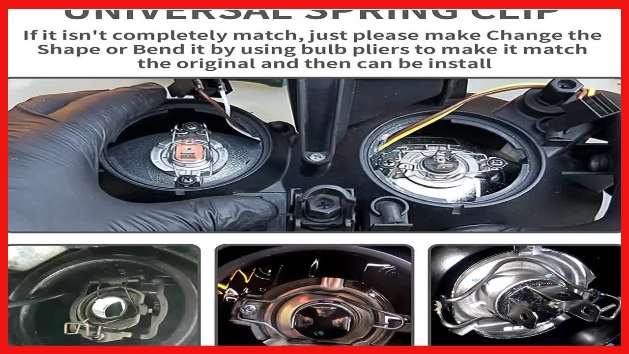 Great product - Bulb Retaining Spring Clips for H1/ H3 /H4 /H7 - 9 PCs ...