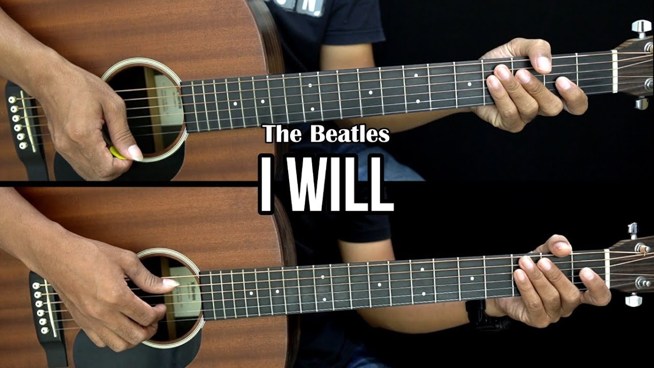 I Will - The Beatles | EASY Guitar Tutorial - Guitar Lessons - YouTube
