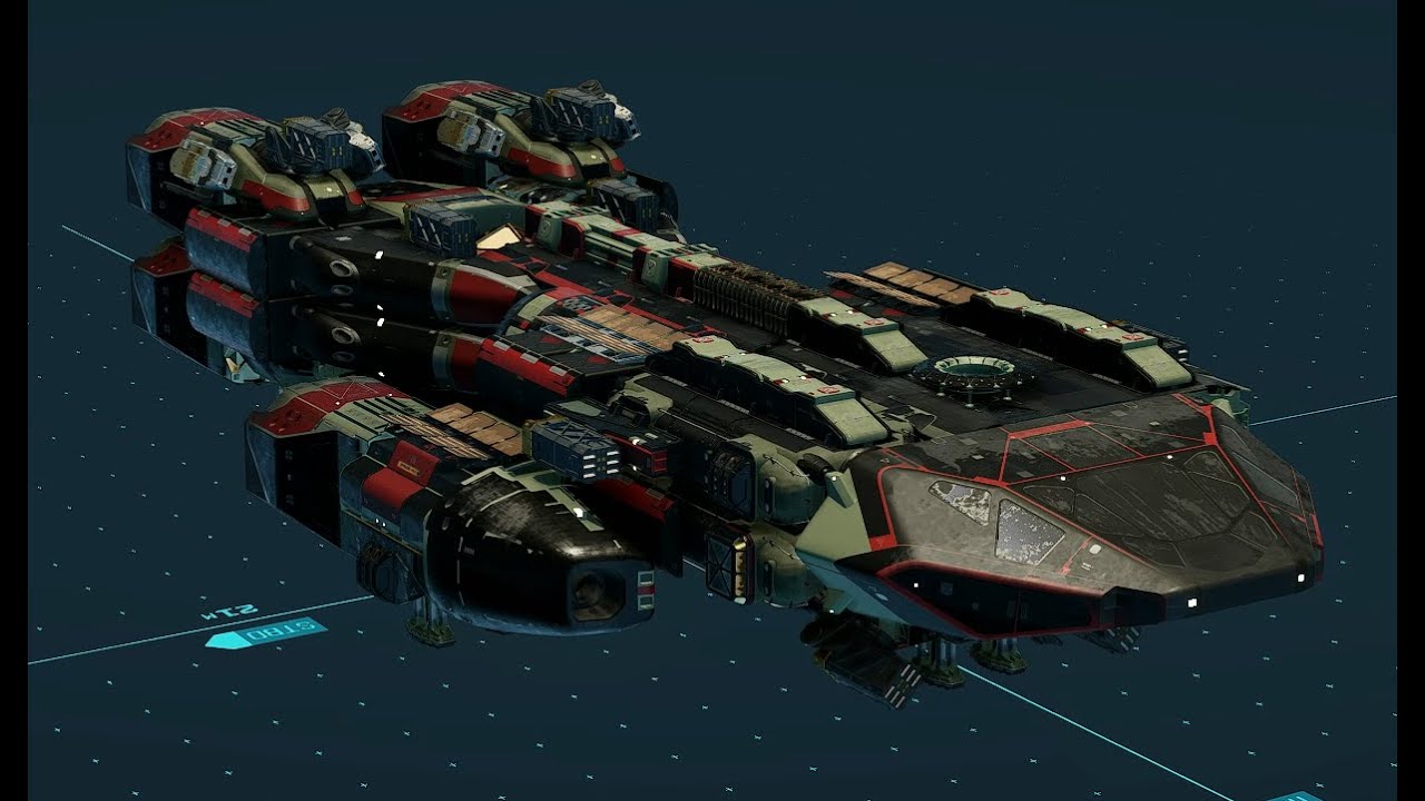 My Starfield C Class Ship Build - YouTube