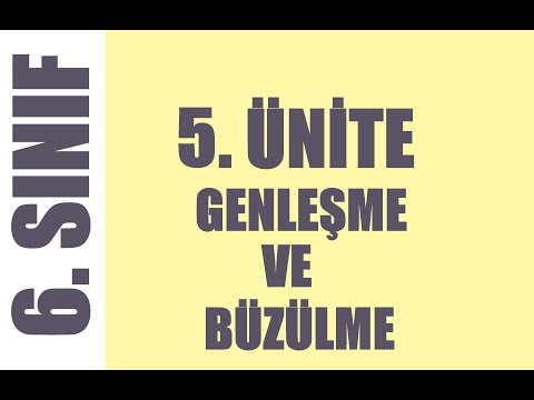 6. Sınıf Genleşme ve Büzülme