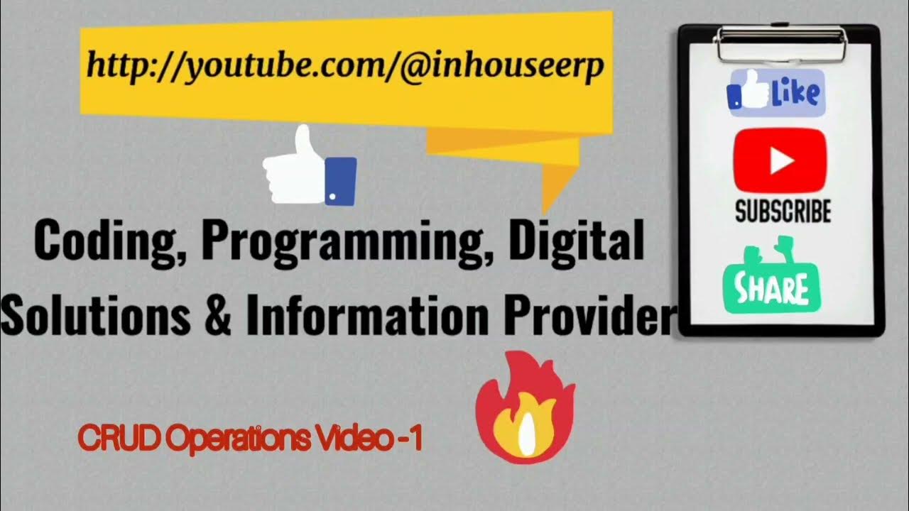 CRUD Operations Demo #1 | PHP Frameworks using MySql || Create, Read, Update, Delete - YouTube
