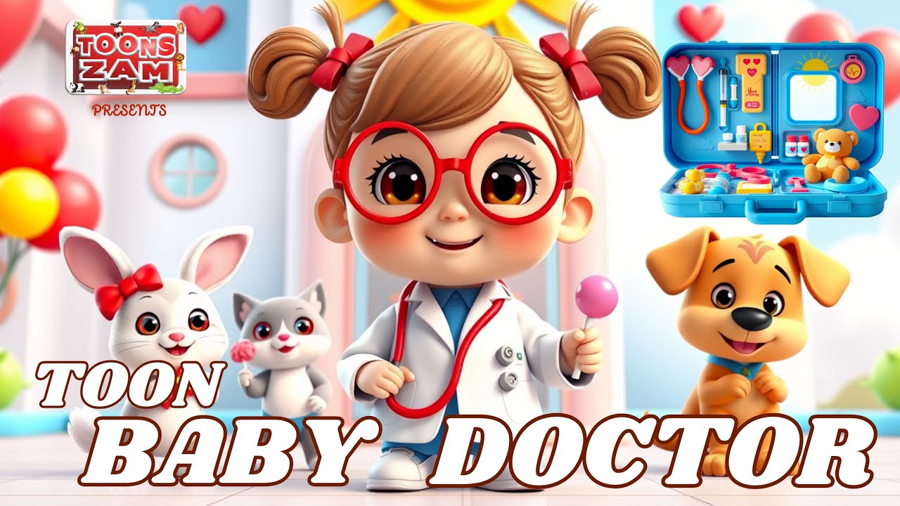 CARTOON BABY DOCTOR SONG | FUN NURSERY RHYMES FOR LEARNING AND SINGING ...