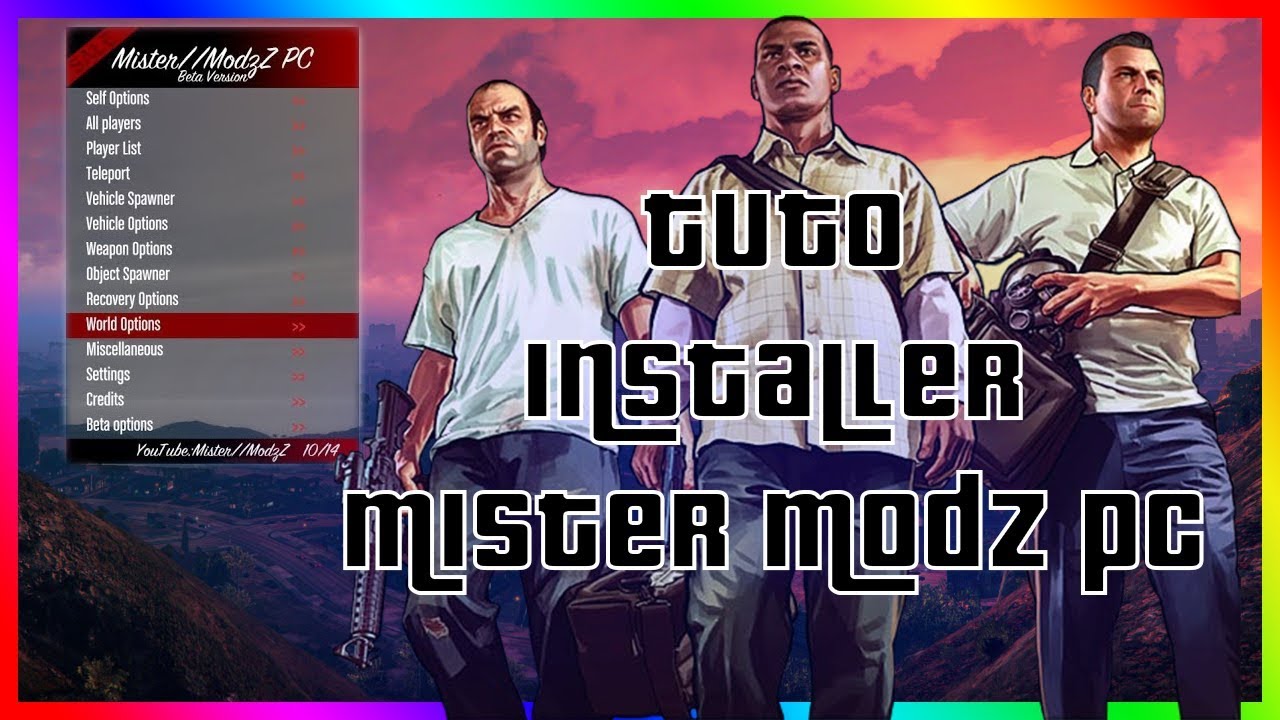 TUTO : COMMENT INSTALLER LE MOD MENU MISTER MODZ PC - YouTube