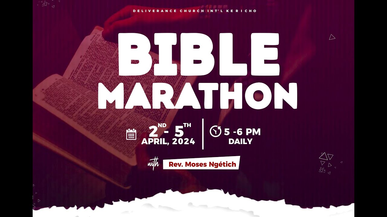 APRIL SERIES / BIBLE MARATHON WEEK - DAY 3 / SERMON BY REV. MOSES ...