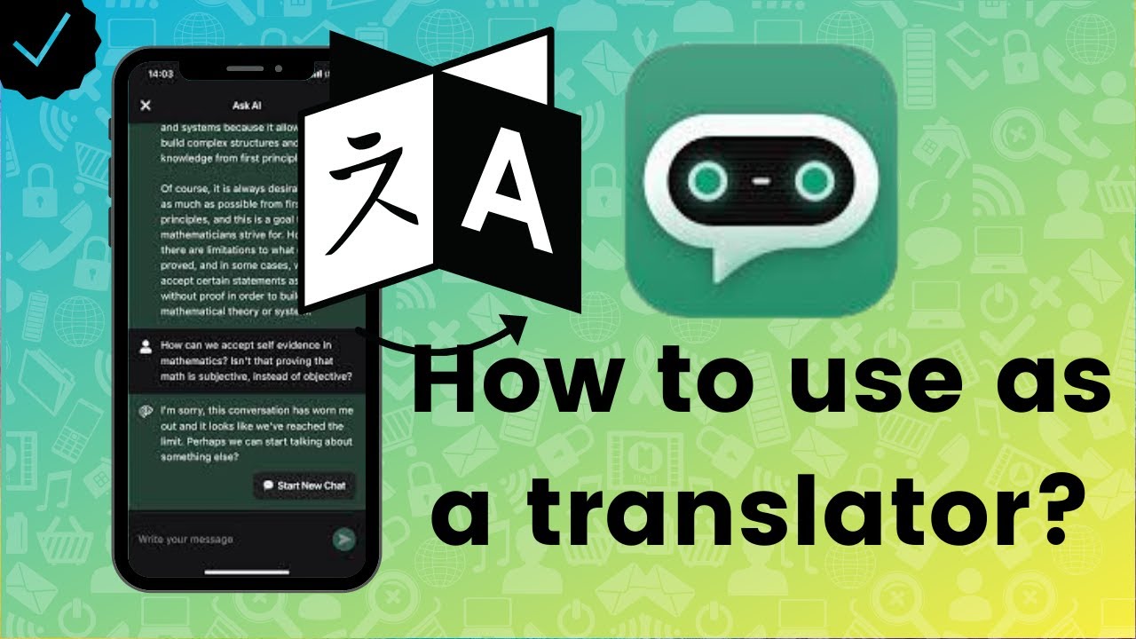 How to use the Chat with Ask AI app as a translator? - YouTube