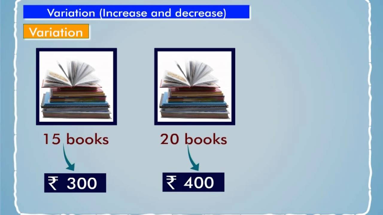 Variation Increase and Decrease - YouTube