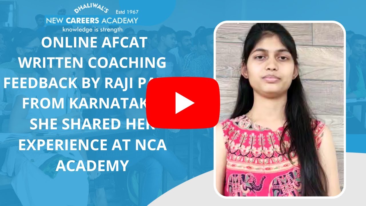 Raji patel from karnataka.she wants to share her experience for afcat written New Careers ...