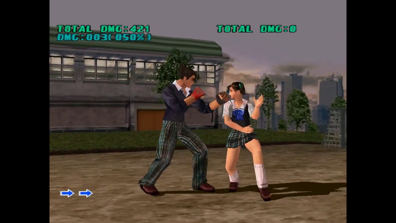 Tekken 3 secret stage Mishima Polytechnical High School - YouTube