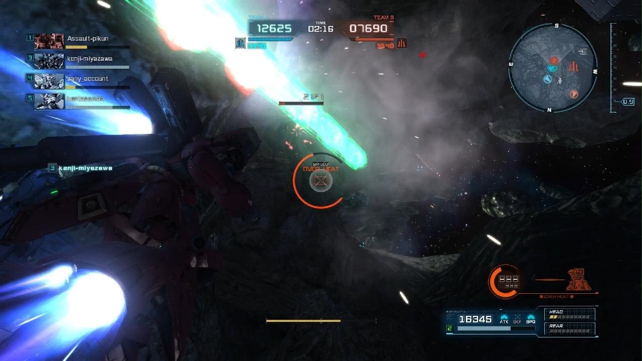 MOBILE SUIT GUNDAM BATTLE OPERATION 2 - MSN-04FF Sazabi FF - YouTube