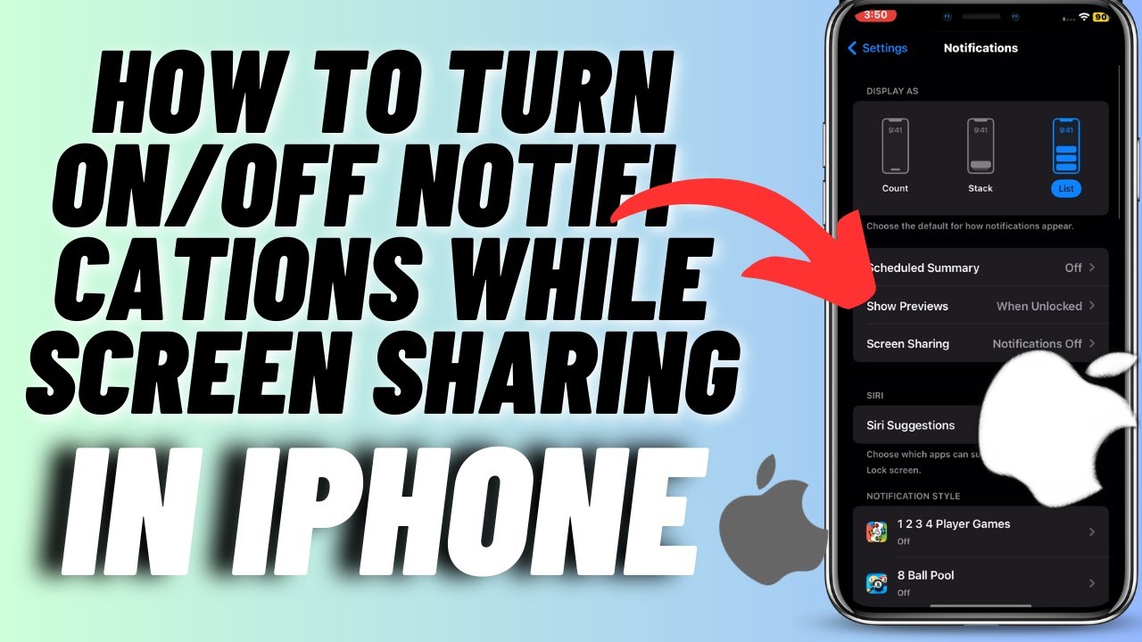 How To Turn On or Off Notifications While Screen Sharing - Quick & Easy ...