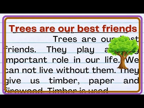 Trees are our best friend essay in English| importance of tree - YouTube