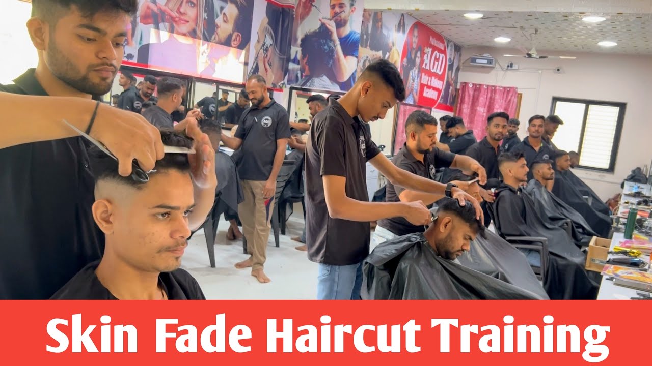 AGD Academy | student haircut practical | skin fade haircut training ...
