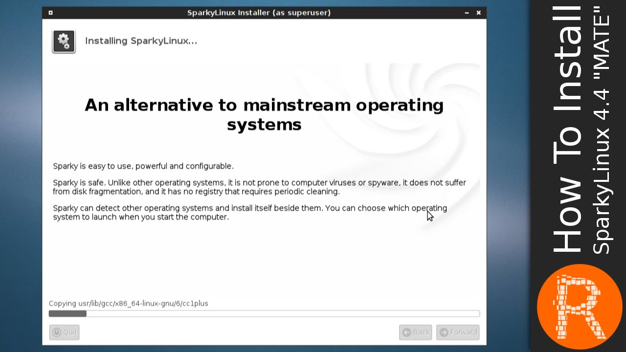 How To Install SparkyLinux 4.4 "MATE" - YouTube