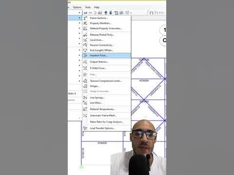 Insertion point en SAP2000. #goratools #aisc - YouTube
