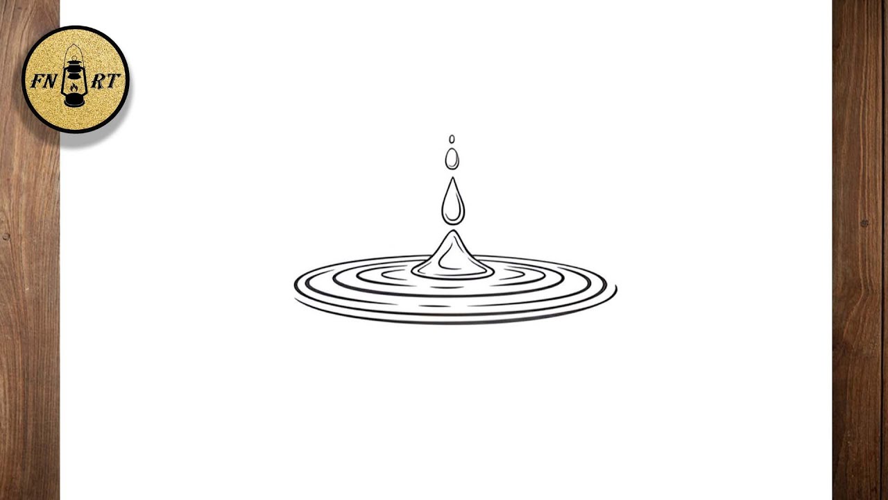 How to draw water ripples with pencil easy - YouTube