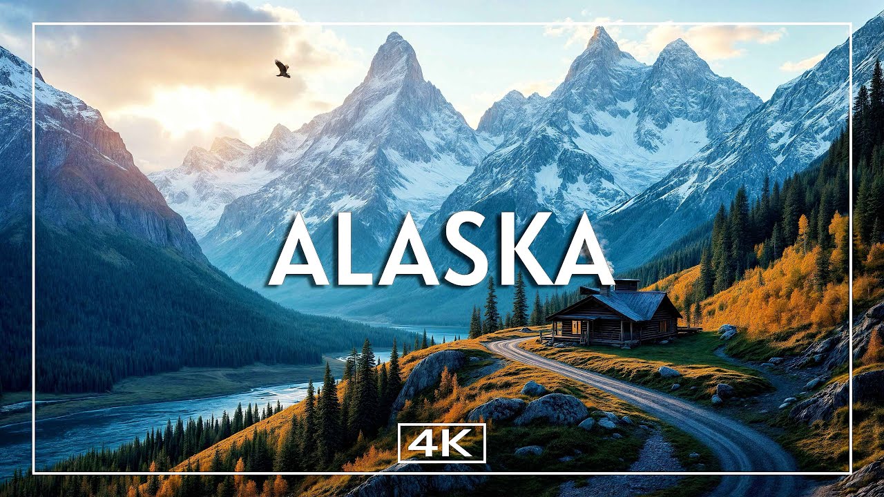 DISCOVER ALASKA 4K | Fly Over Glaciers, Volcanoes & Majestic Wilderness ...