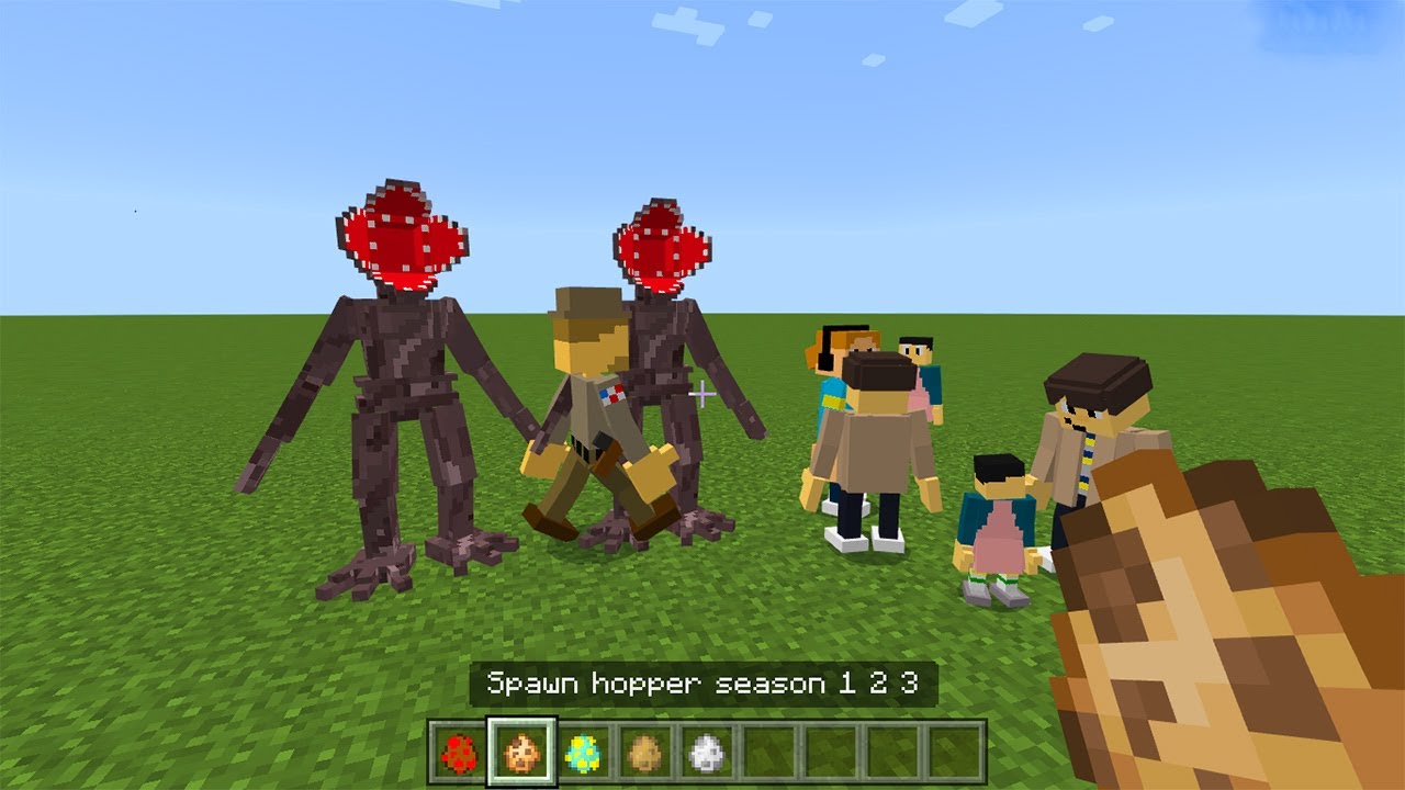 Stranger Things ADDON in Minecraft PE - YouTube