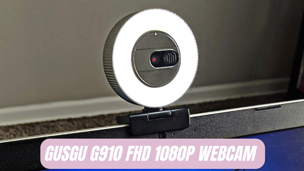 GUSGU G910 FHD 1080P Webcam with Microphone and Privacy Cover Review ...