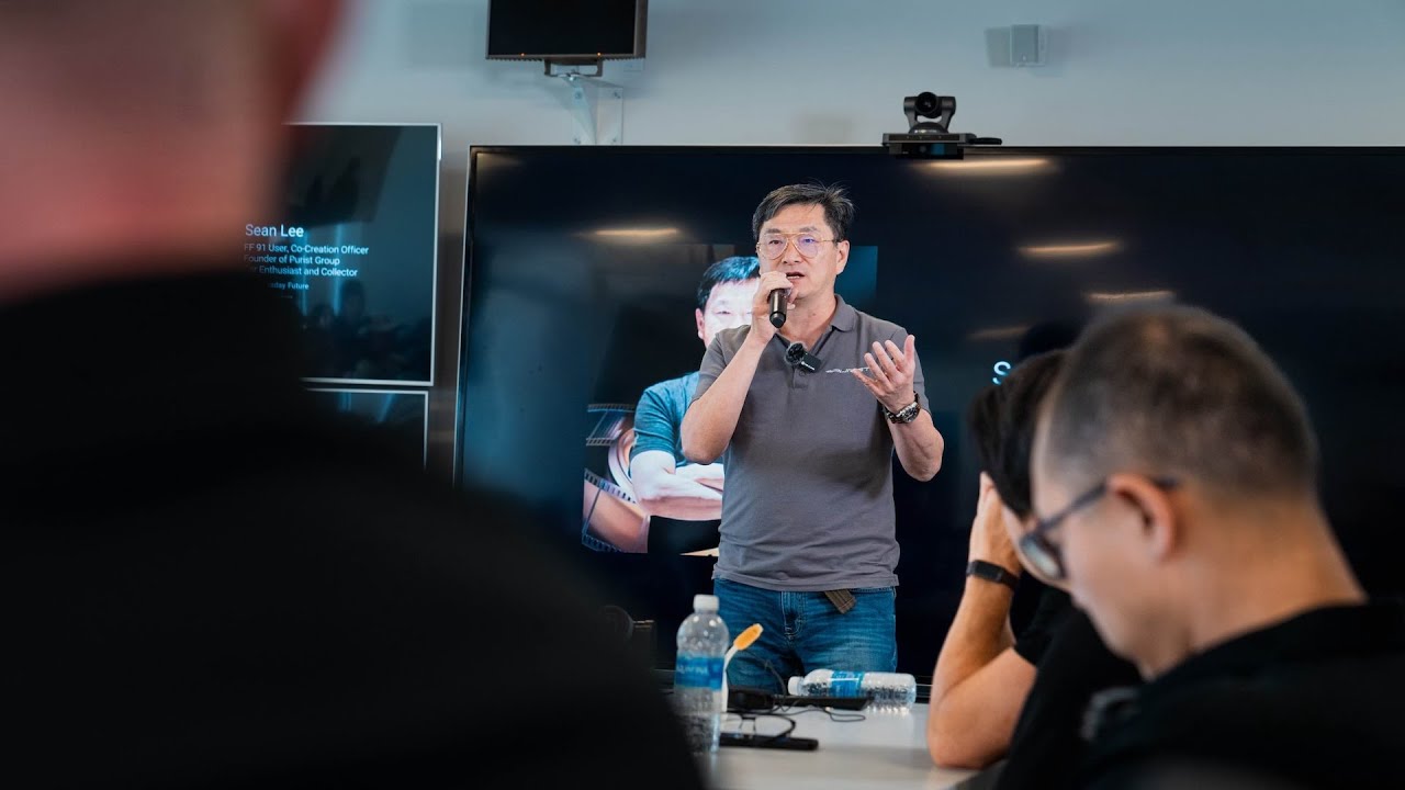 Sean Lee at the FFIE Investor Community Day | Faraday Future | FF 91 ...