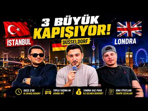 İstanbul mu?🇹🇷 Londra mı?🇬🇧 Düsseldorf mu? 🇩🇪 HAP BİLGİLER