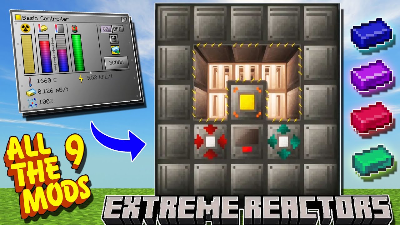 Extreme Reactors Mod erklärt! 32x32x48 Max Reaktor & mehr! - All The Mods 9 #19 - YouTube