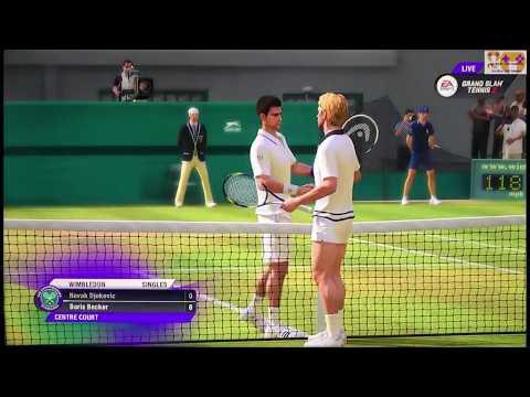 GRAND SLAM TENNIS 2 EA SPORTS FADES & FANTASY CLASSICS SUPERSTAR LEVEL N.Djokovic VS Boris Becker 4