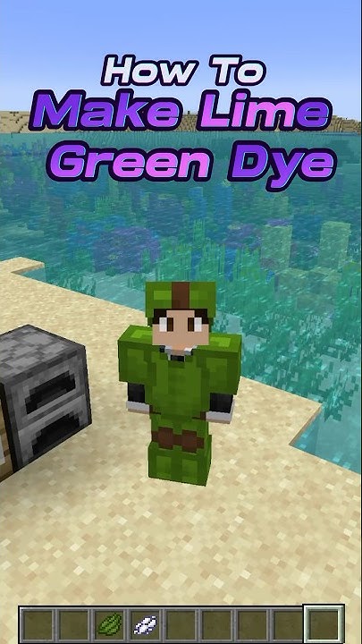 How To Make Lime Dye #minecraft 1.20 Java - YouTube