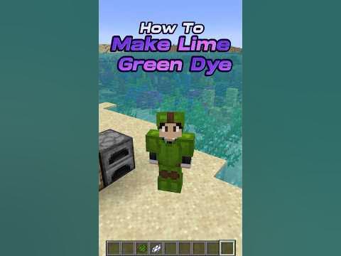 How To Make Lime Dye #Minecraft Java - YouTube