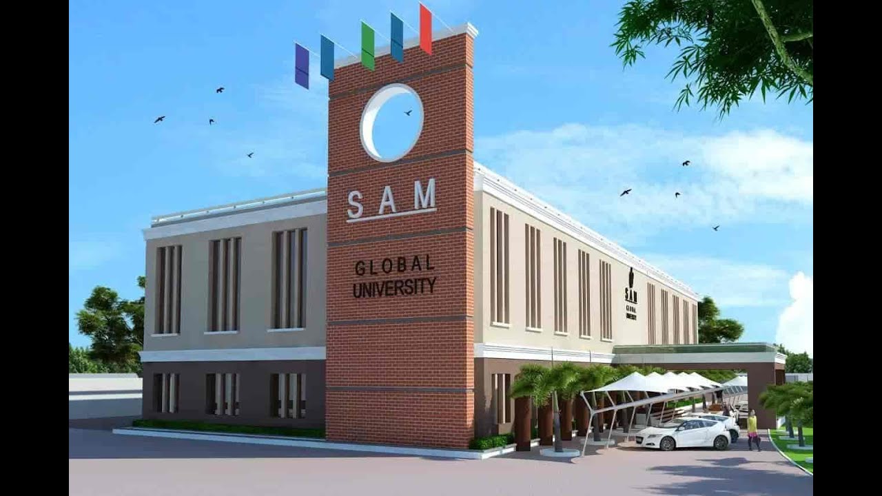 tour my college Sam global University Bhopal - YouTube