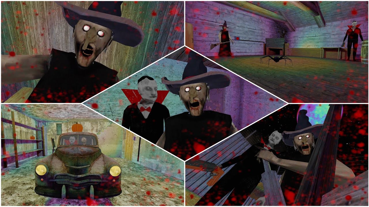 Granny Recaptured Halloween All Game Over Scenes - YouTube